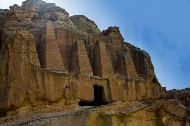 Ancient abandoned rock city of Petra in Jordan tourist attra | Colourbox